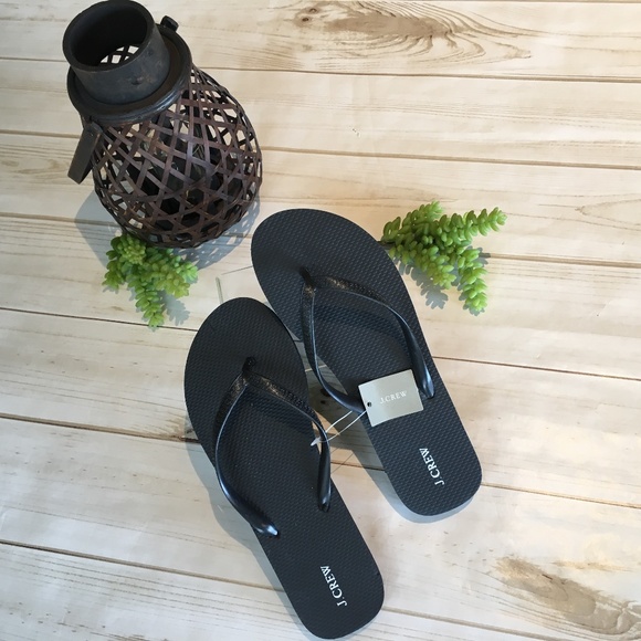 J. Crew | Shoes | J Crew Classic Flip Flop In Black Nwt | Poshmark